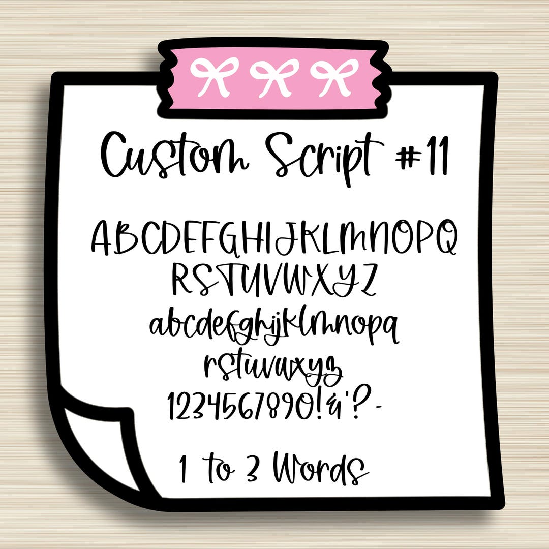 CUSTOM Script Stickers, Cursive, Planning Sticker, Erin Condren, EC ...