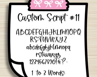 CUSTOM Script Stickers, Cursive, Planning Sticker, Erin Condren, EC ...
