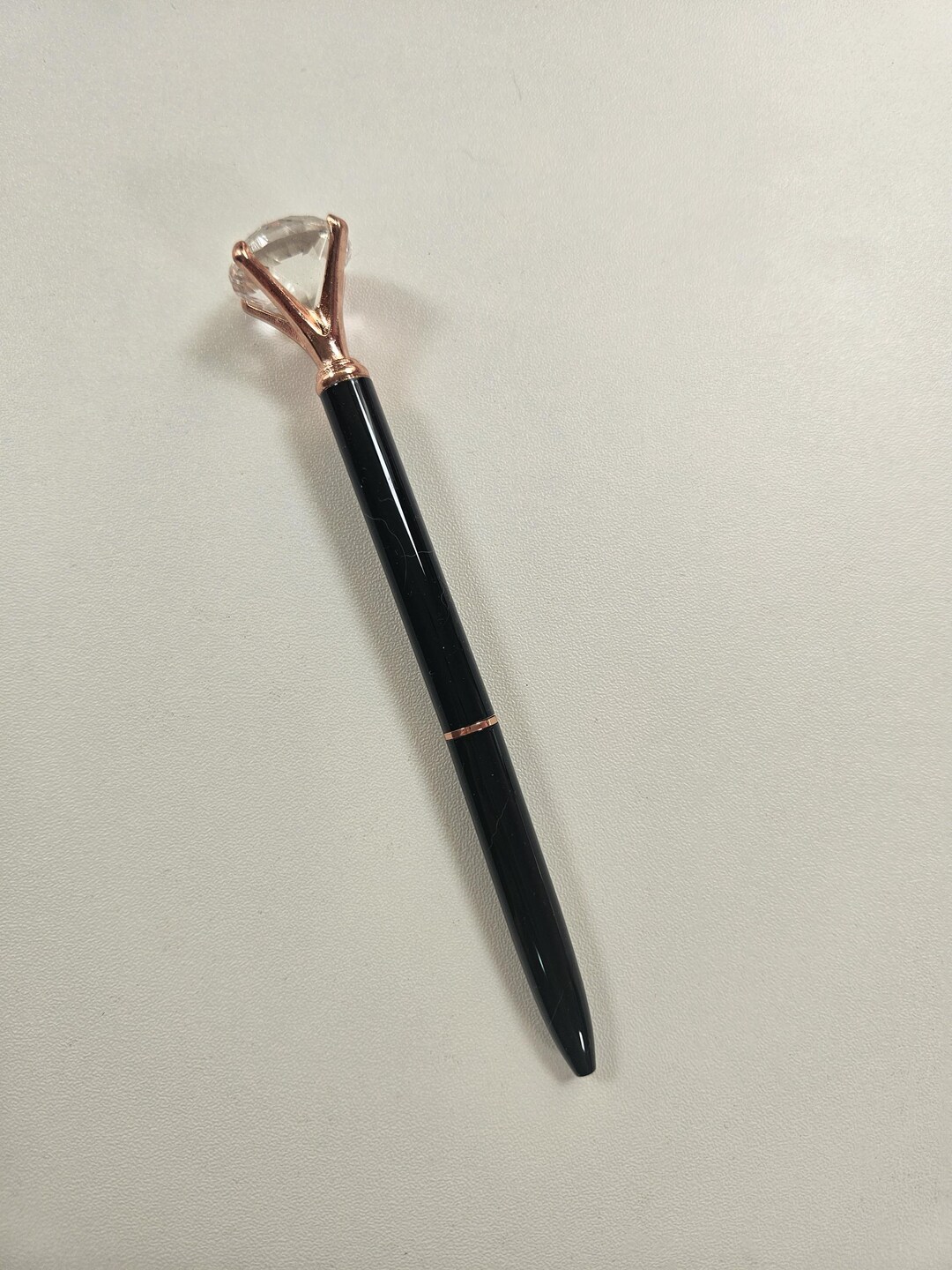 Diamond Top Pen, Planner Pen, Black, Metallic Rose Gold, School ...