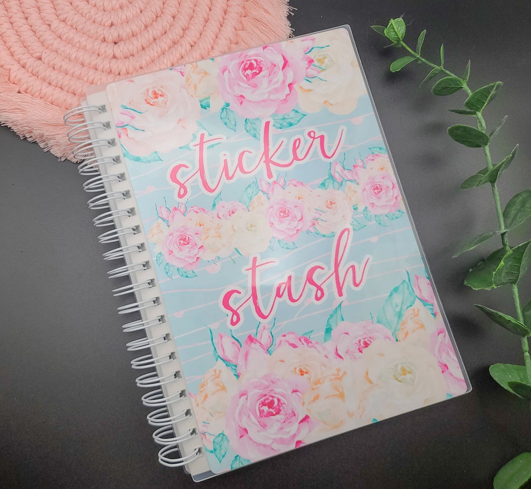 5x7" Reusable Sticker Book, 50 Pages, Planner Stickers, Front and Back ...