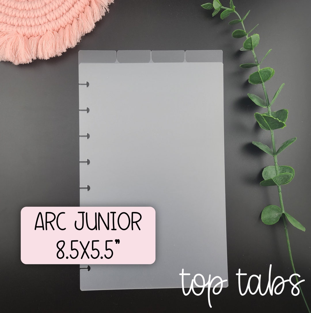 TOP Tabs, Arc Junior Planner Frosted Dividers, Set of 4, Frosted ...