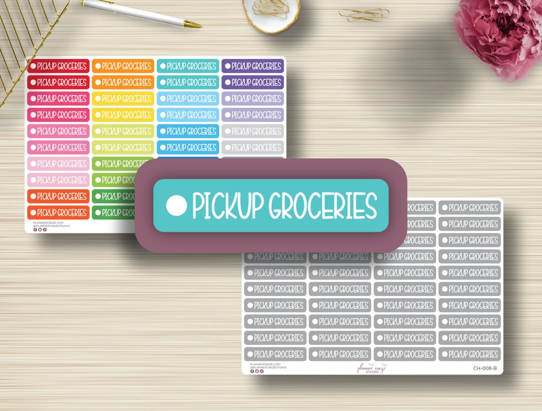 Pick up Groceries, Individual Checklist Header, Events, Planner ...
