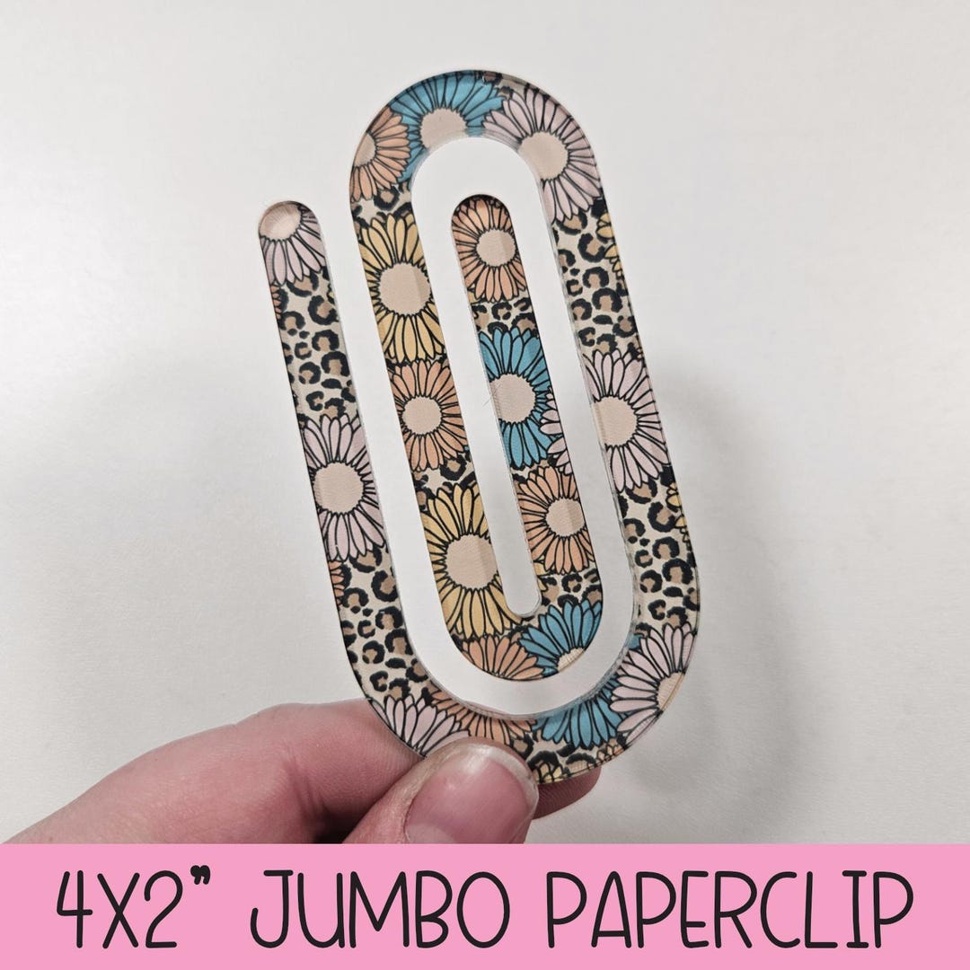 Jumbo Paperclip, Bookmark, Gift Idea for Teacher, Girl, Mom, Family ...