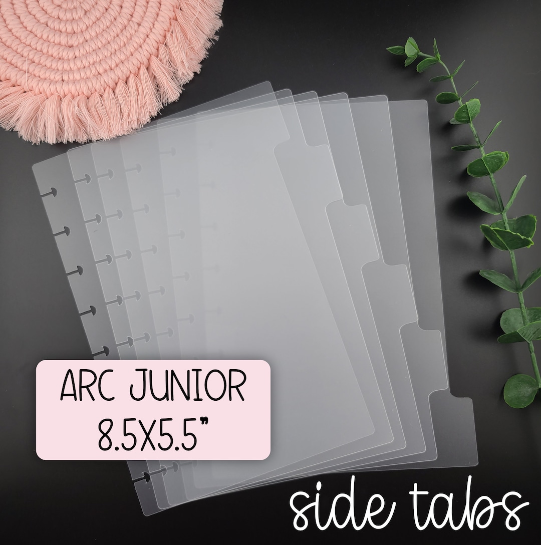 SIDE Tabs, Arc Junior Planner Frosted Dividers, Half Letter, Set of 6 ...
