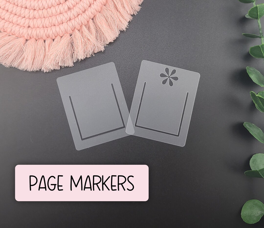 Set of 3, Planner Page Marker, Tabs, Erin Condren, Plum Paper, Happy ...