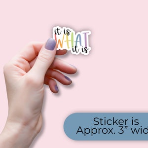 It is What It is Sticker, Laptop Decal, Laptop Stickers, Tumbler ...
