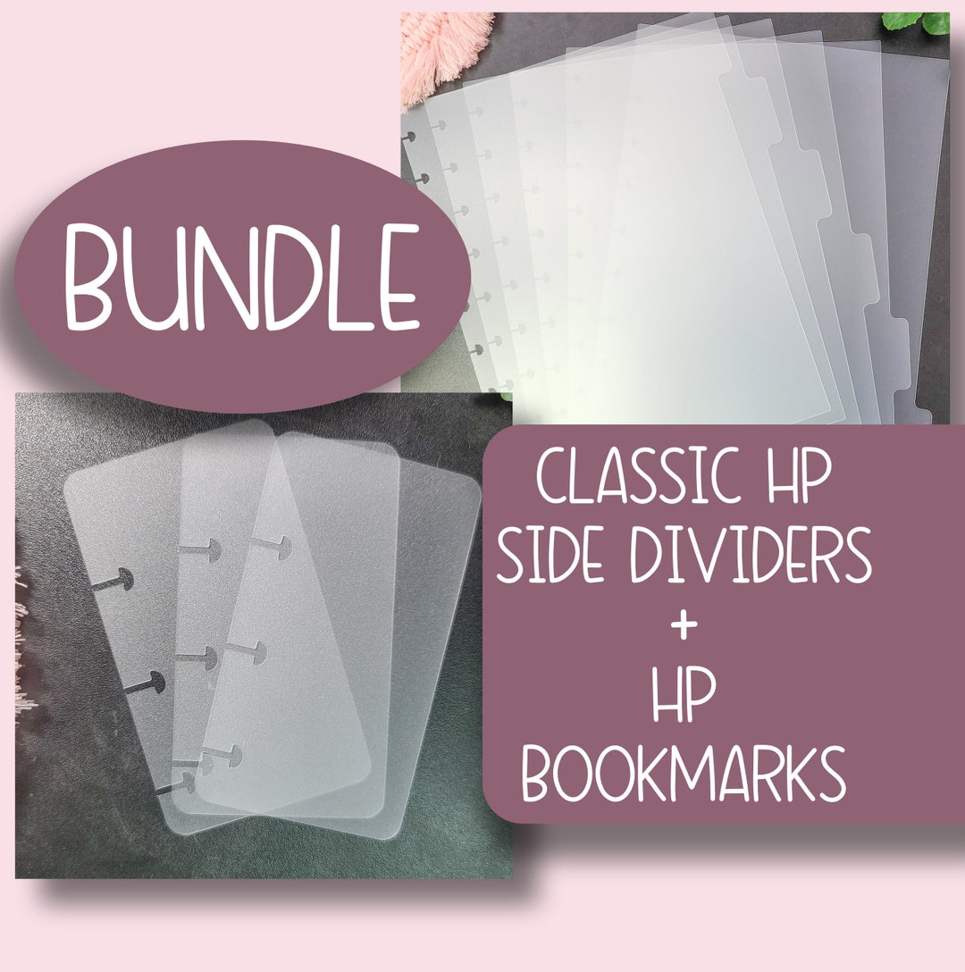 Bundle Classic HP Side Tabs and Bookmarks, Frosted Plastic Dividers ...