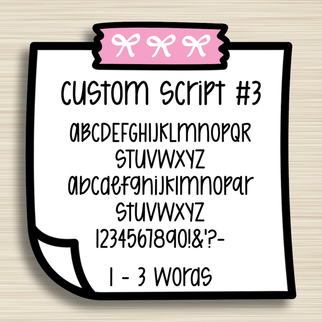 CUSTOM Script Stickers, Cursive, Planning Sticker, Erin Condren, EC ...