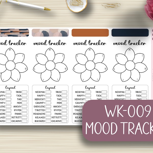 Weekly Mood Tracker - Etsy