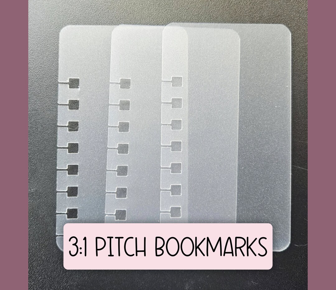 3:1 Pitch Planner Bookmark, Set of 3, Sticker Book Organizer, Frosted ...