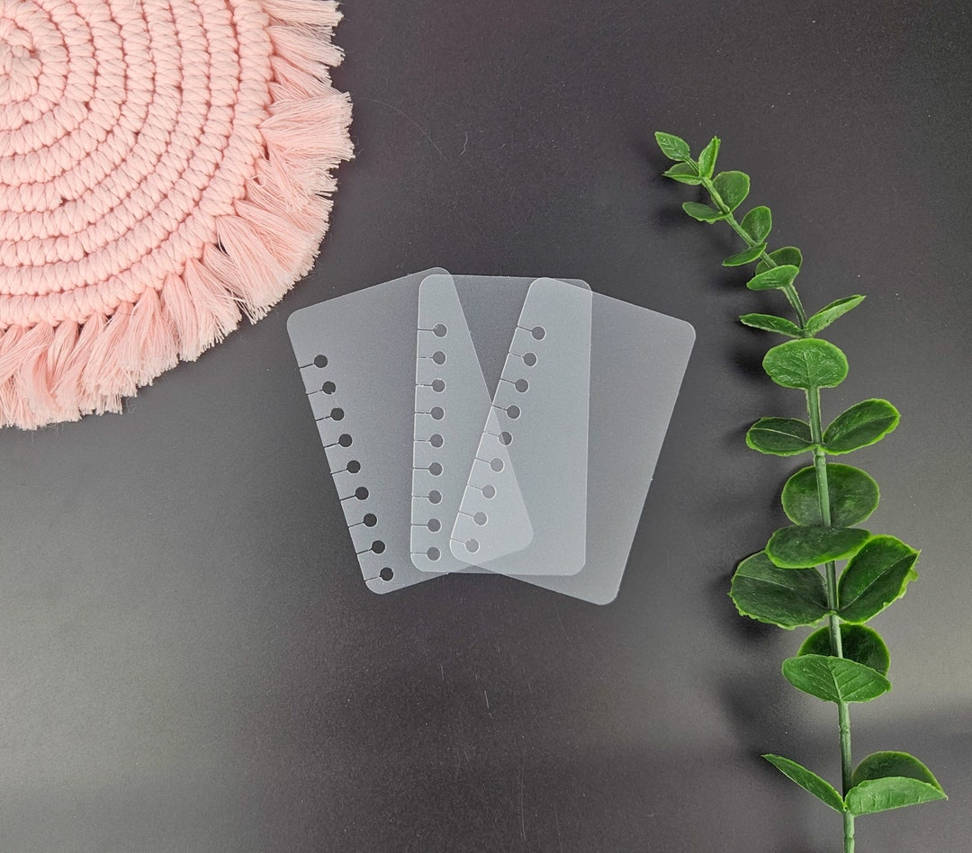 Set of 3, Coil Notebook Bookmark, Frosted Plastic, Divider Insert ...