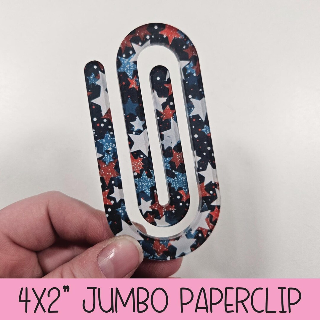 Jumbo Paperclip, Bookmark, Gift Idea for Teacher, Girl, Mom, Family ...