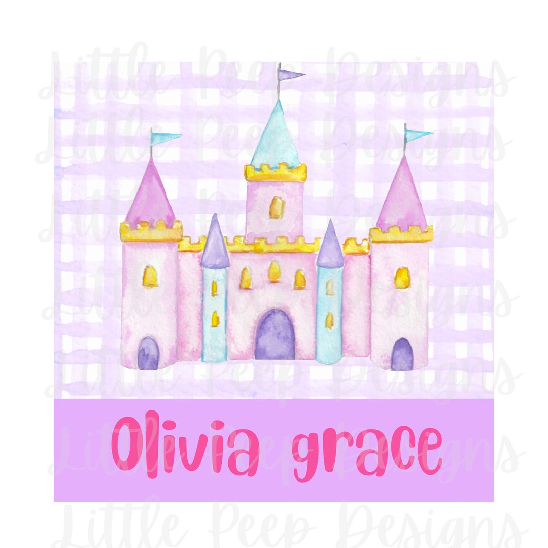 Princess, Princess Castle Watercolor Clipart,fall, Png,sublimation ...