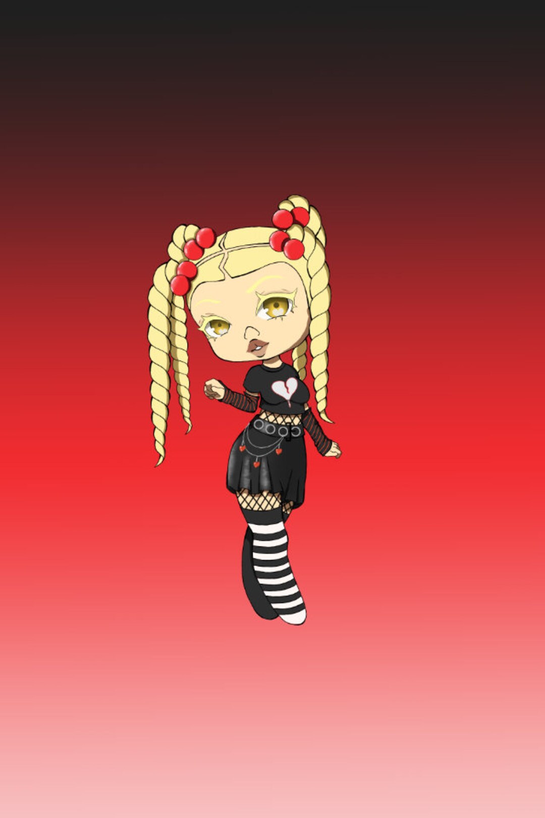 Alternative Chibi Girl Wallpaper - Etsy