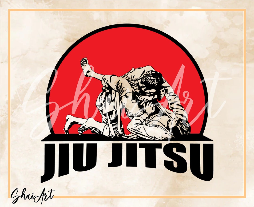 Jiu Jitsu Brawling in Red Circle Svg File, Jiu Jitsu Svg, Jiu Jitsu ...