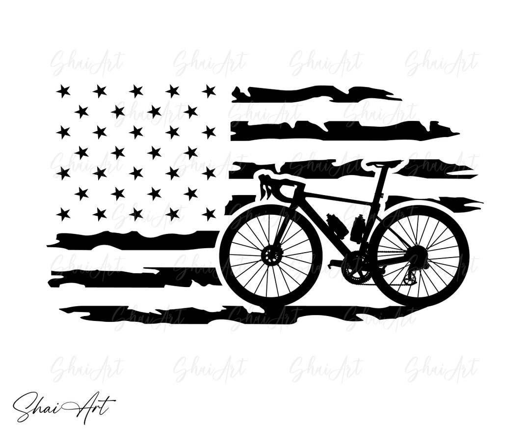 Biker svg, mtb svg, vélo vélo US Flag svg, svg, png, cricut, dxf ...