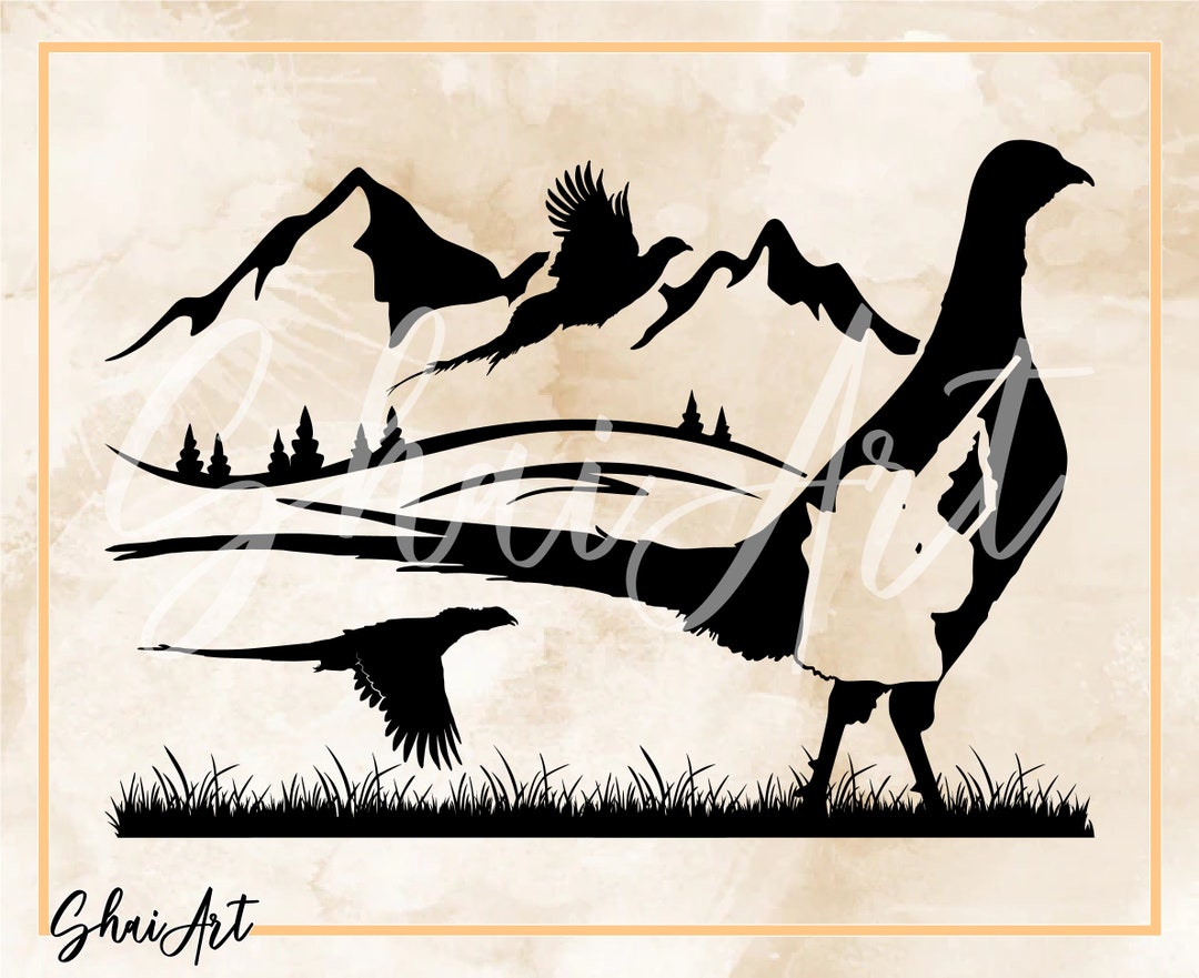 Pheasant Hunting Svg, Pheasant Hunter Svg, Pheasant Svg, Svg, Png ...