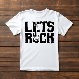 Lets Rock | Electric Guitar Svg, Guitar Svg Svg, Svg, Png, Cricut, Dxf ...