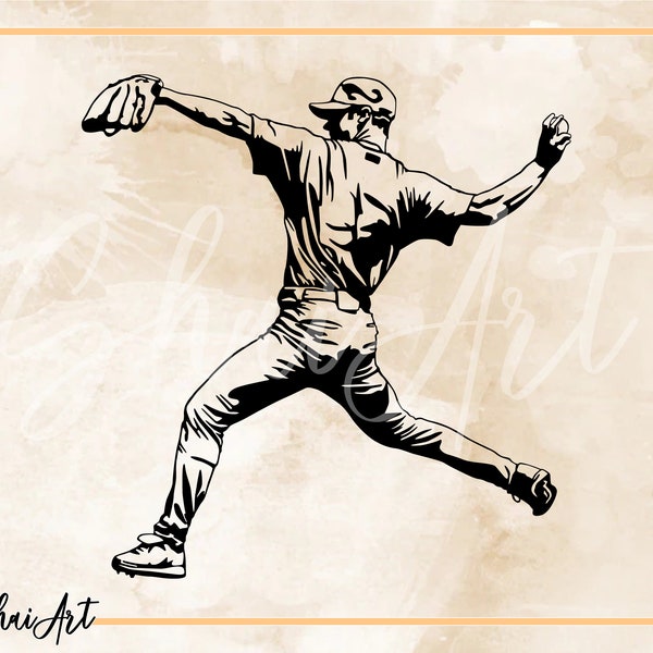 Baseball Pitcher - Etsy