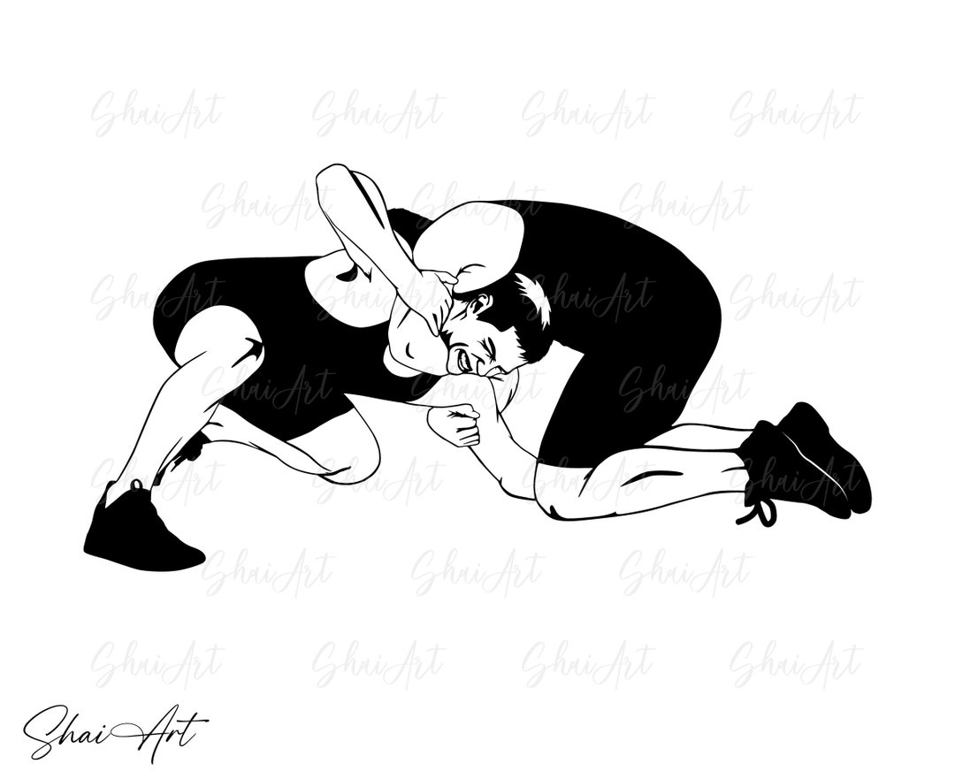 Wrestling Svg, Wrestling Head Locked, Svg, Png, Cricut, Dxf, Clipart ...