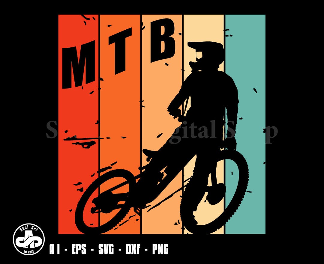 Mtb Silhouette Svg, Vintage Svg, Mtb Svg, Bike Svg, Svg, Png, Cricut ...
