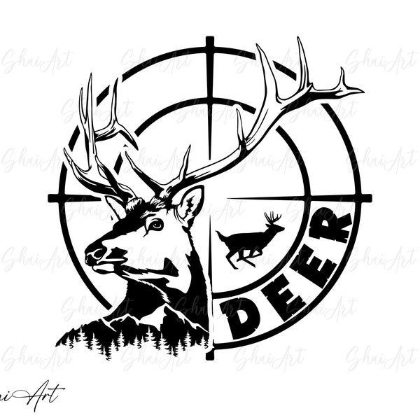 Deer With Scope Svg - Etsy