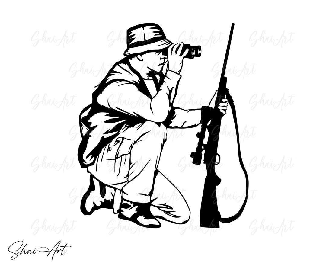 Hunter Scoping svg, Jäger svg, Jagd svg, svg, png, cricut, dxf, Clipart ...