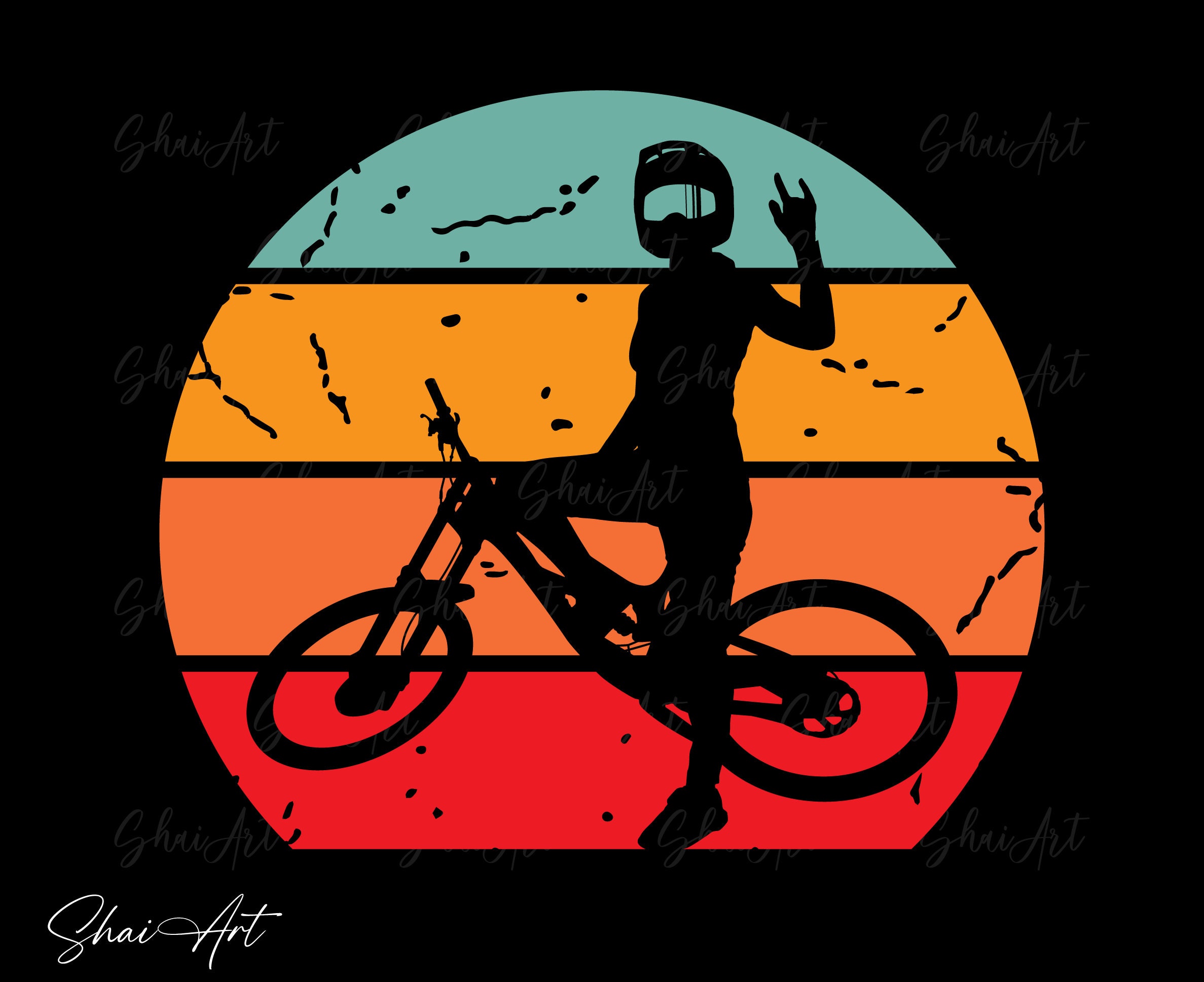 Mtb Girl Svg, Mtb Girl Hand Sign Silhouette Svg, Mtb Svg, Bike Svg, Svg ...