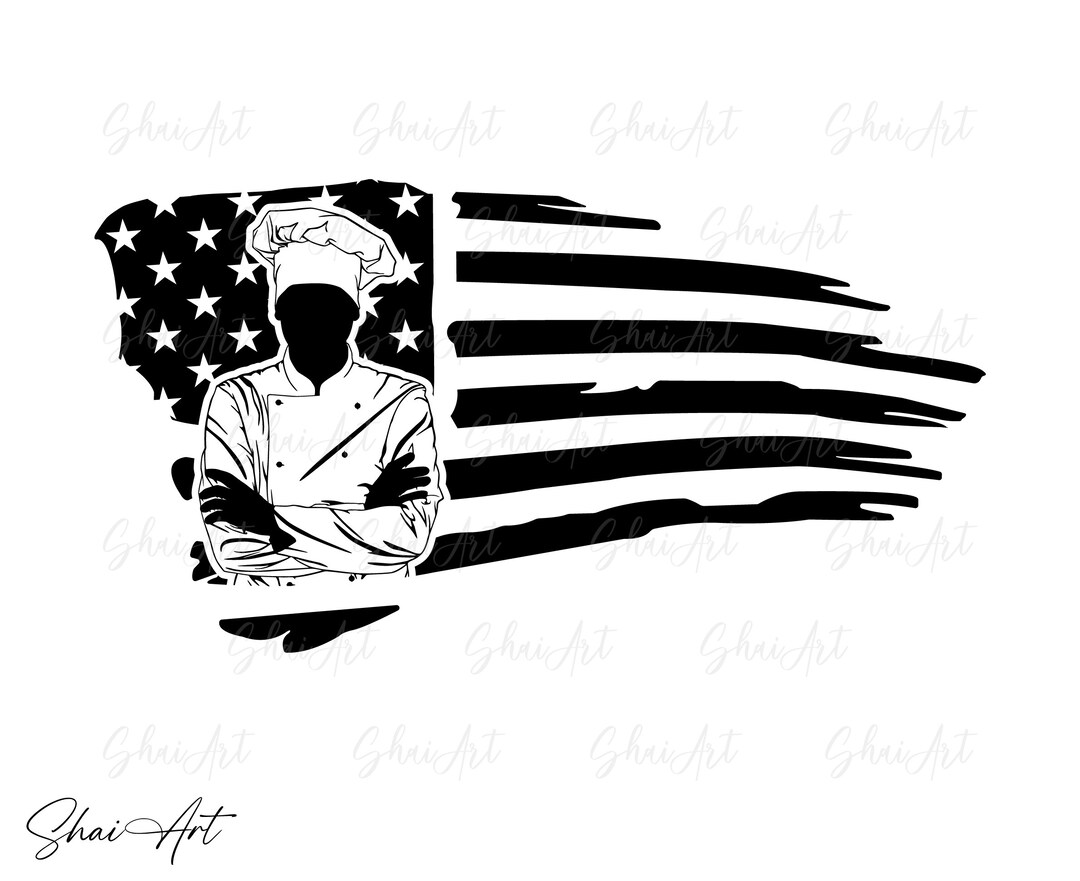 Chef Svg, Chef US Flag Svg, Svg, Png, Cricut, Dxf, Clipart, for ...
