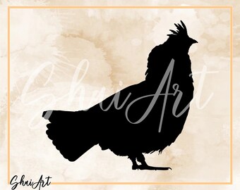 Ruffed Grouse Silhouette