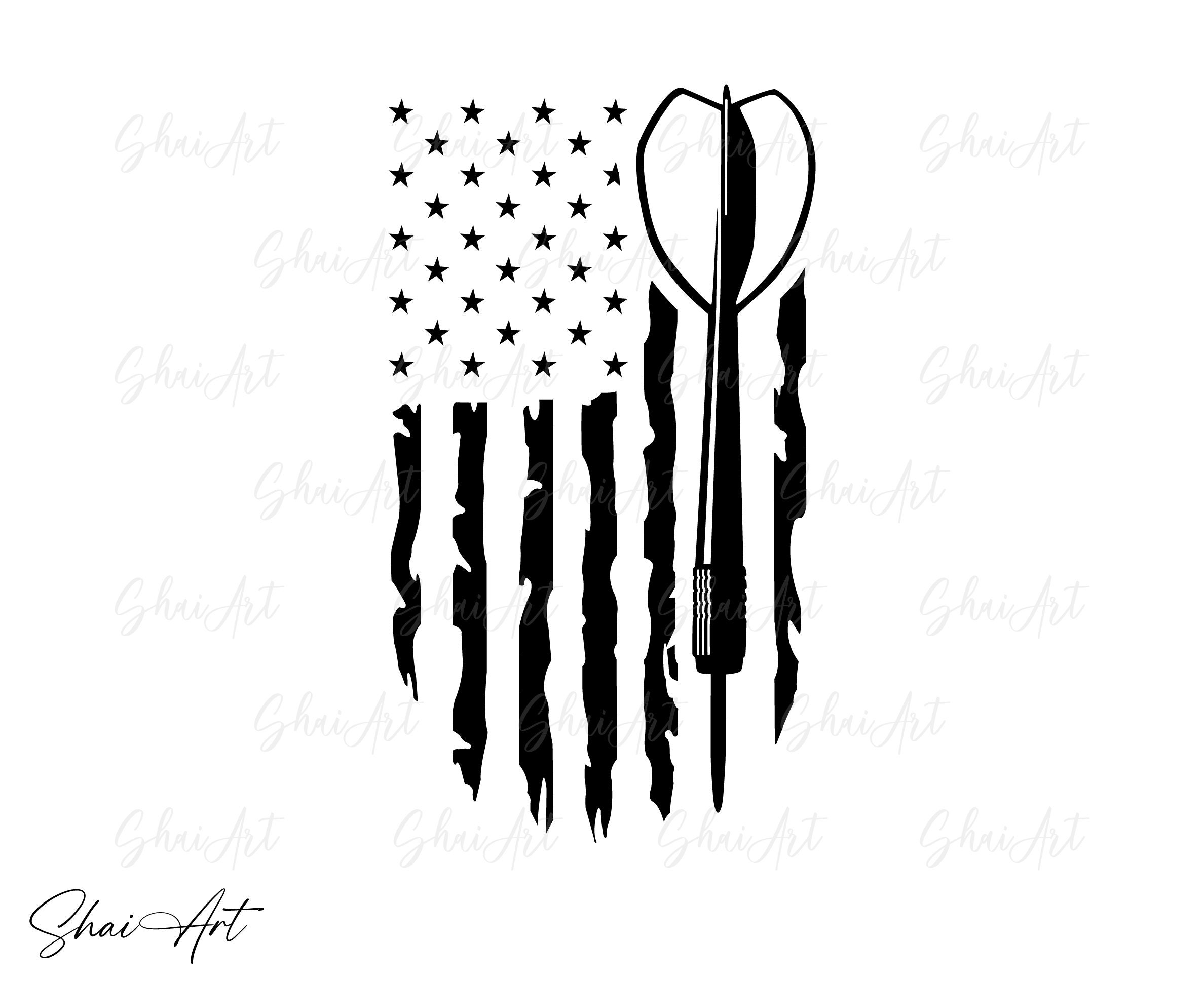 Dart US Flag Svg, Darts Svg, Svg, Png, Cricut, Dxf, Clipart, for ...