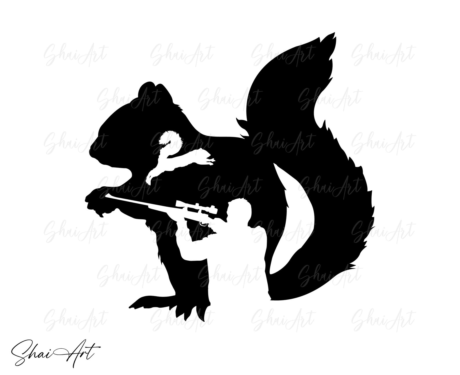 Squirrel and Hunter Svg, Squirrel Svg, Hunting Svg, Svg, Png, Cricut ...