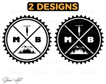 MTB Biker Mountain in Half Spraket Svg File, Mtb Svg, Bike Svg,, Svg ...