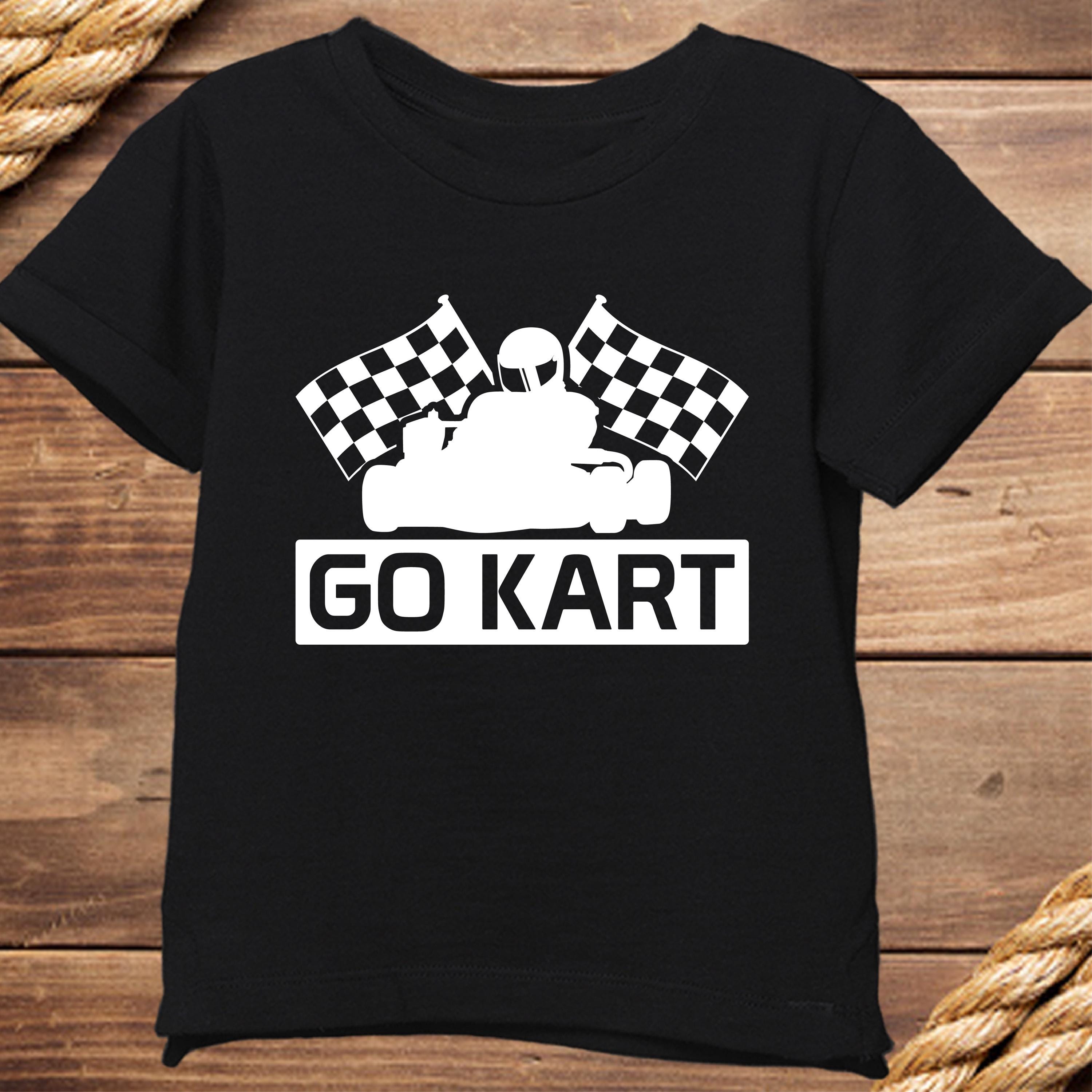 Go Kart Svg, Go Kart Racer With Racing Flag Svg, Svg, Png, Cricut, Dxf ...