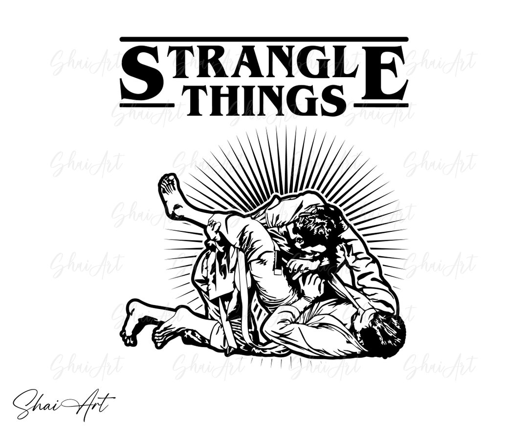 Jiu Jitsu Svg, Strangle Things Svg, Svg, Png, Cricut, Dxf, Clipart, for ...