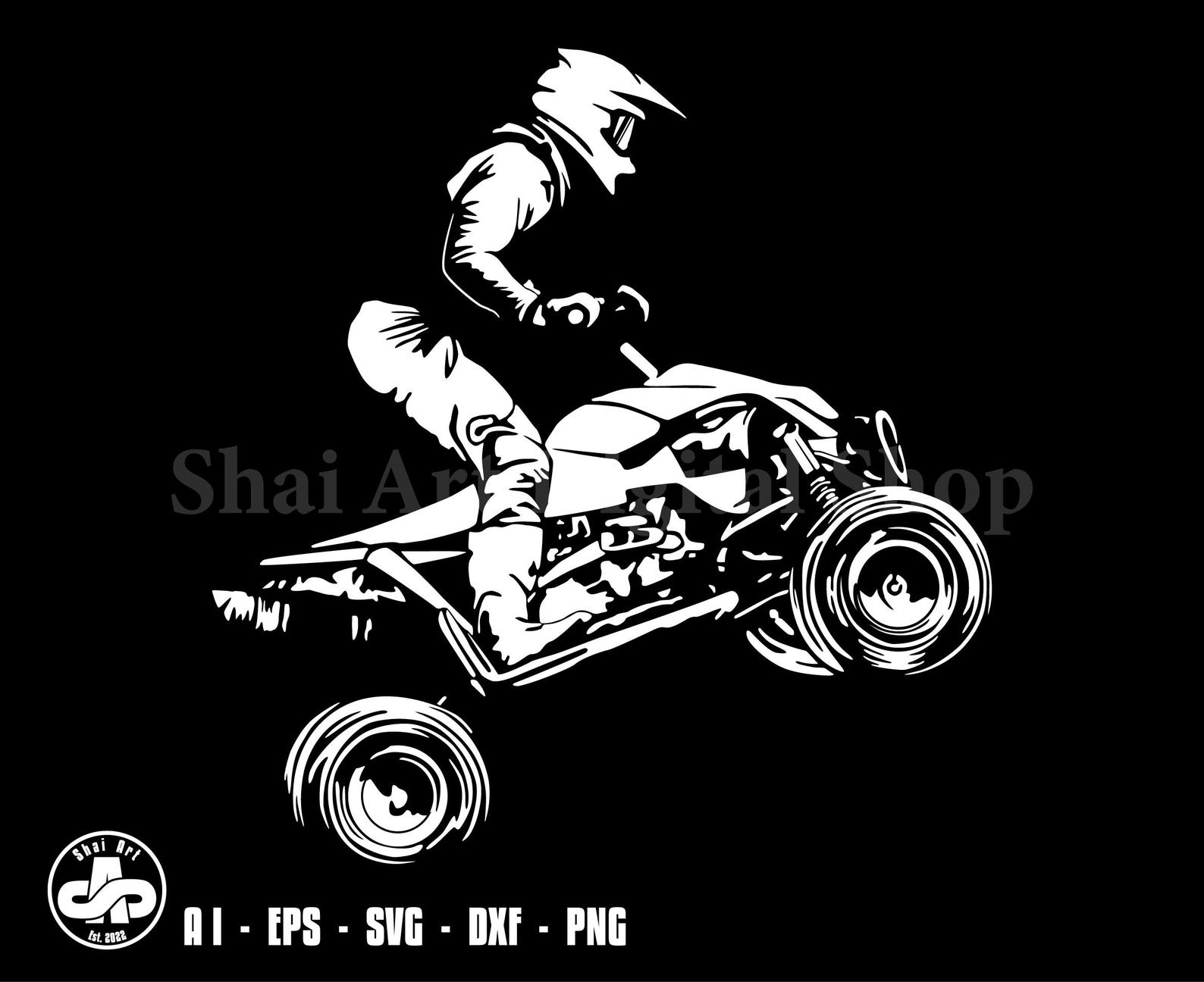 Atv Svg Atv Riding Svg, Quad Svg, Svg, Png, Cricut, Dxf, Clipart, for ...