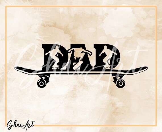 Skateboarding Dad Svg Skateboard Svg Skater Girl Svg Svg | Etsy
