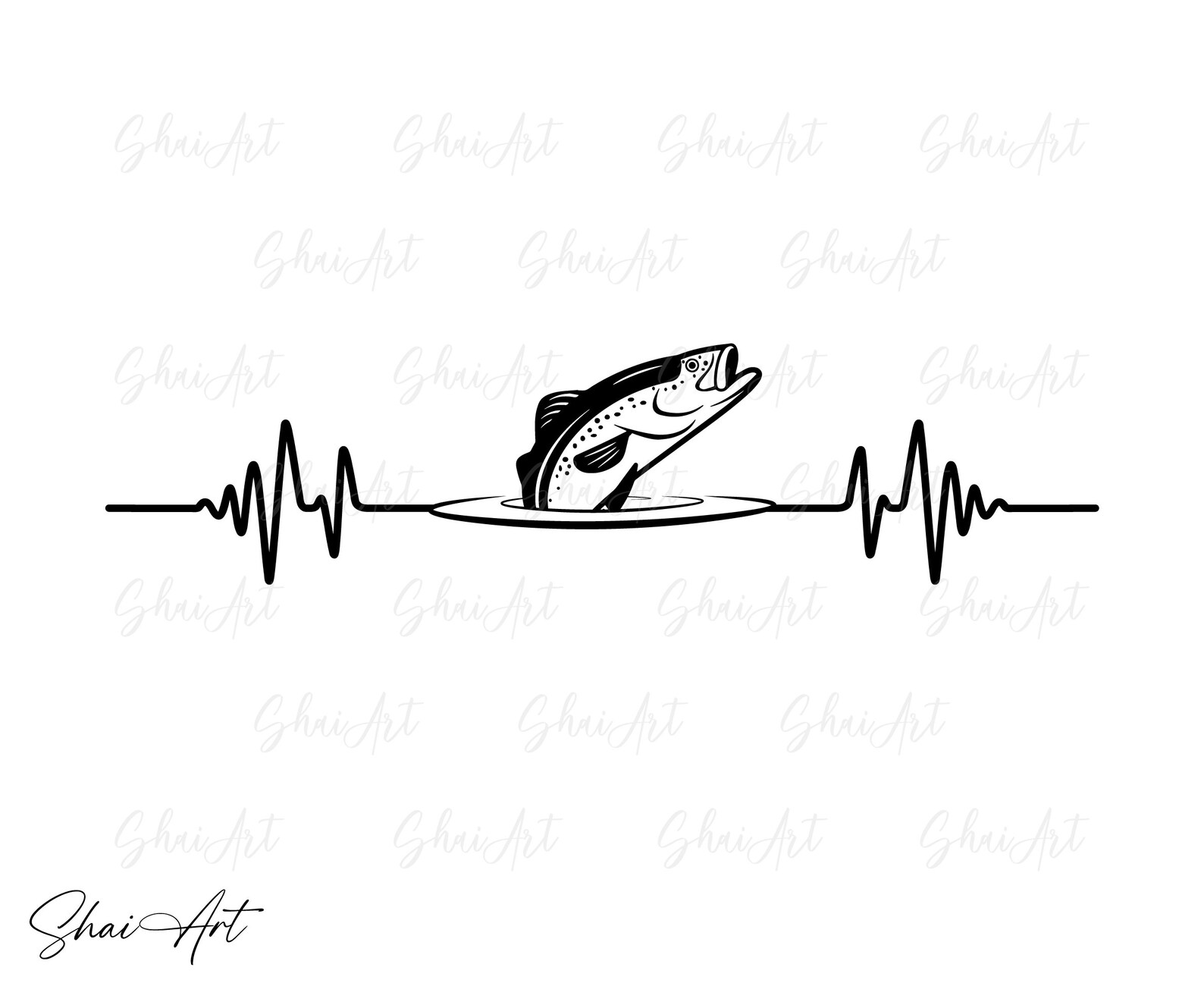 Fishing Pulse Svg Fish Svg Fishing Svg Svg Png Cricut - Etsy