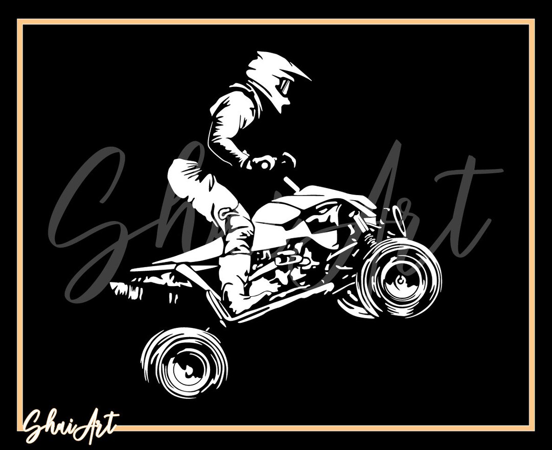 Atv Svg Atv Riding Svg, Quad Svg, Svg, Png, Cricut, Dxf, Clipart, for ...