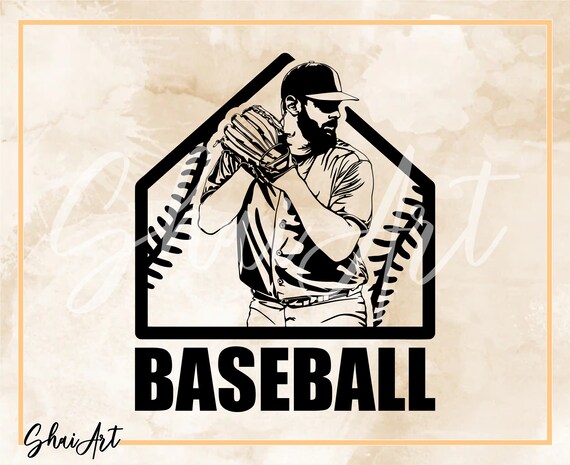 Baseball Home Plate Pitcher Svg File Baseball Svg Softball | Etsy