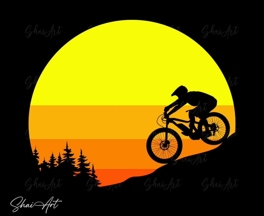 Mtb Downhill Silhouette Svg, Mtb Svg, Bike Svg, Svg, Png, Cricut, Dxf ...