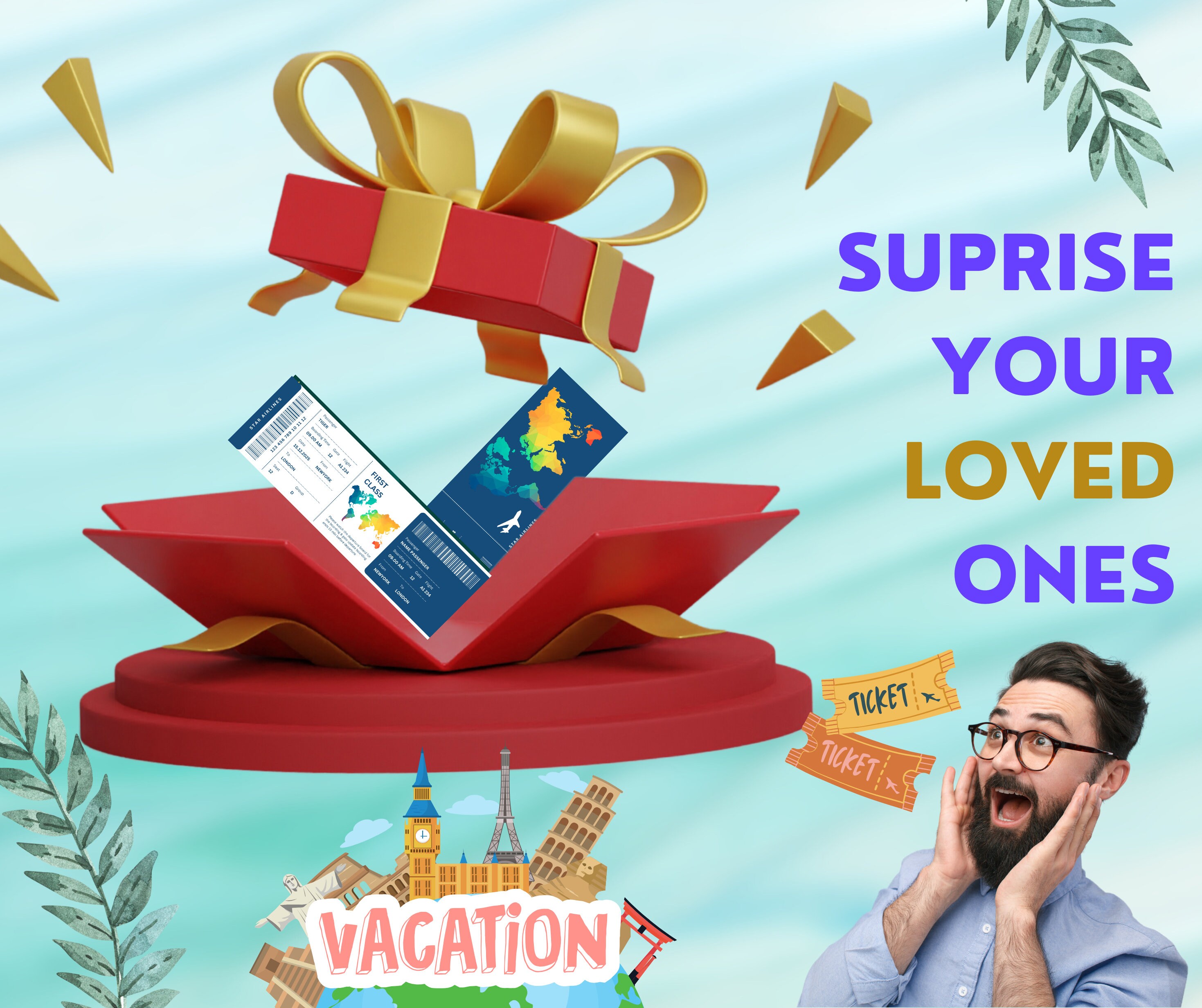 Editable Boarding Pass Canva Editable Template, Customizable Airline ...