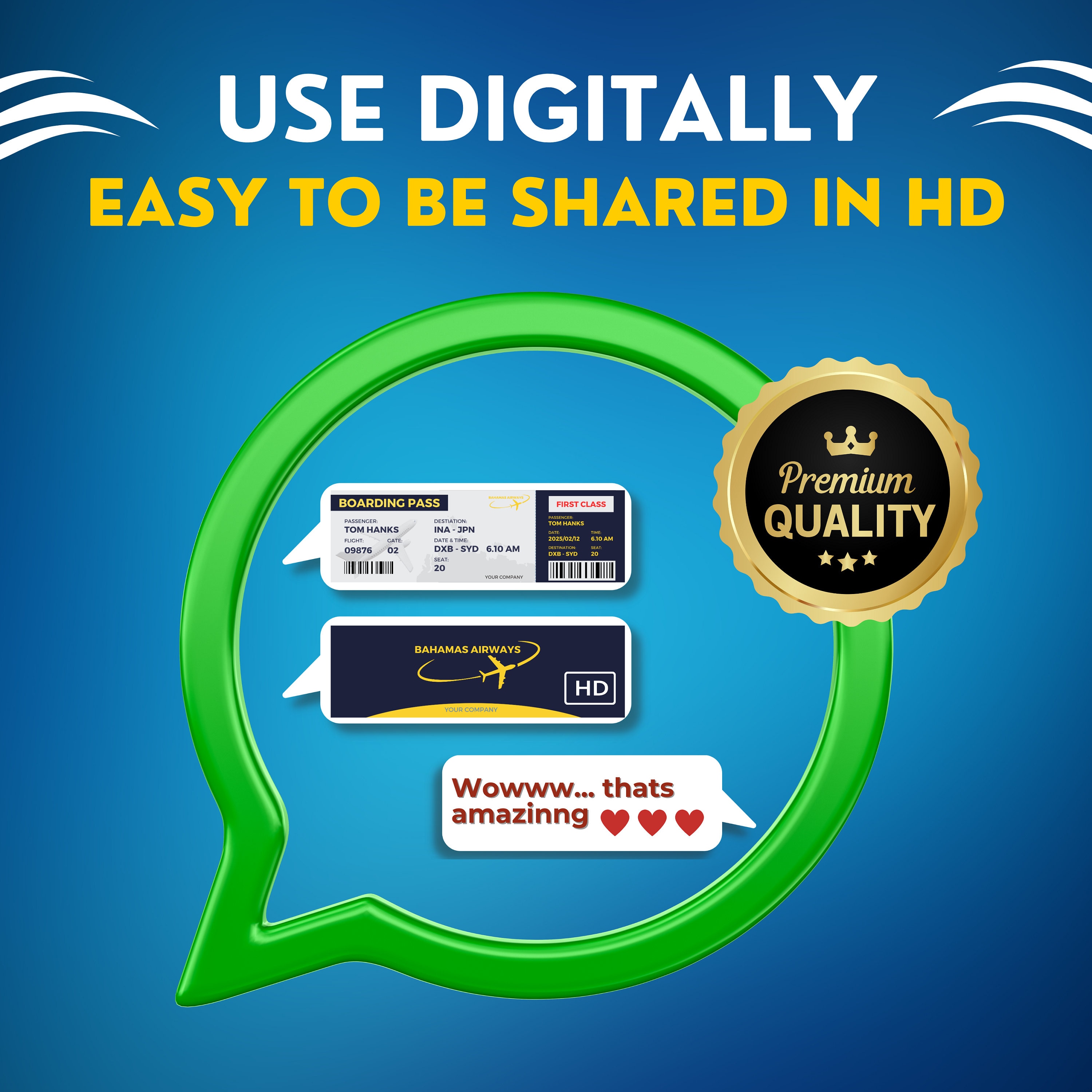 Editable Boarding Pass Boarding Ticket Canva Airline Ticket ...