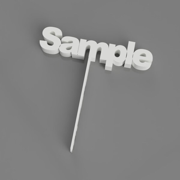 3d Printed Birthday Cake Topper - Etsy