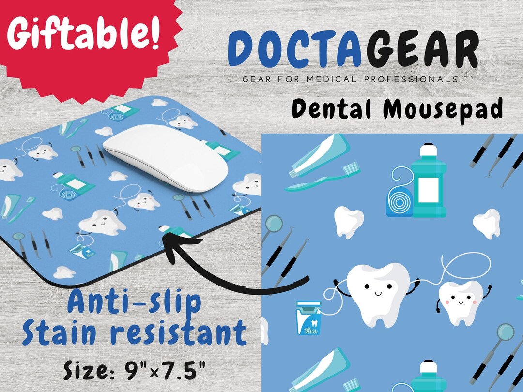 Dental Mousepad Cute Dental Hygiene Mousepads for Dental - Etsy