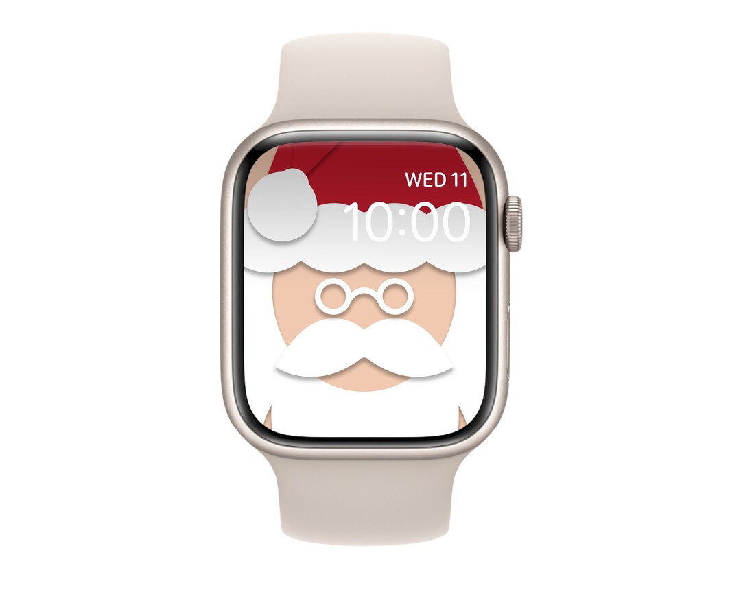 Christmas Santa Apple Watch Face Wallpaper Design - Xmas - Cute - Santa ...