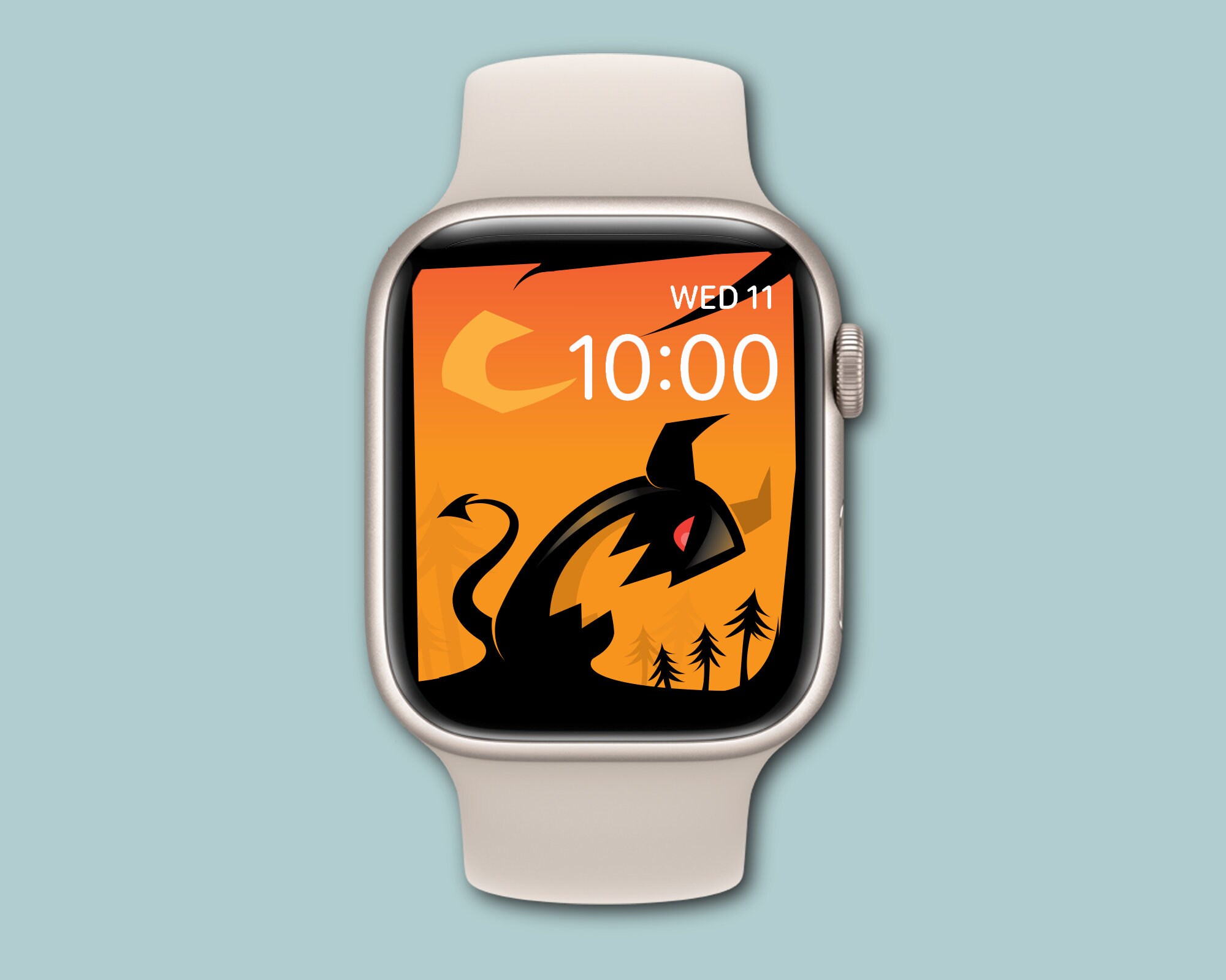 Forest Demon Monster Apple Watch Face Wallpaper Design Halloween Horror ...