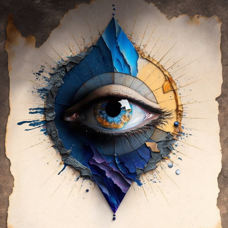 Third Eye Art Digital Instant Download Print Midjourney AI Generated ...