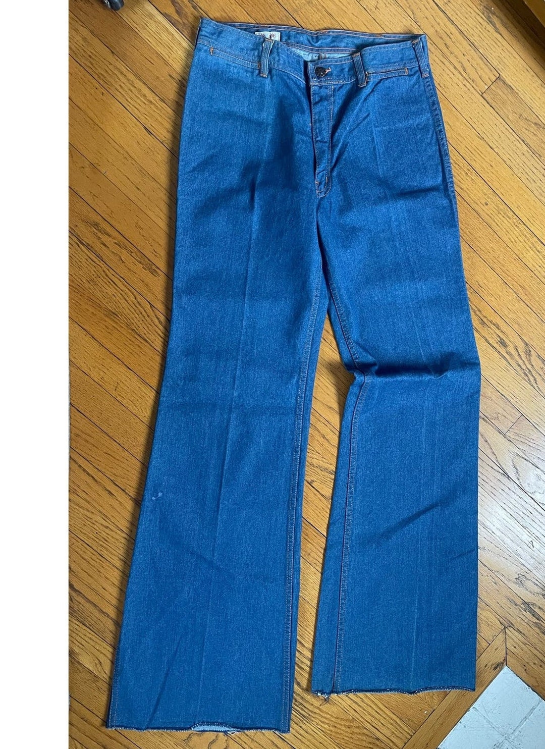 Vintage 70's Mr. Joe of California High Waist Denim Bell Bottoms Size ...