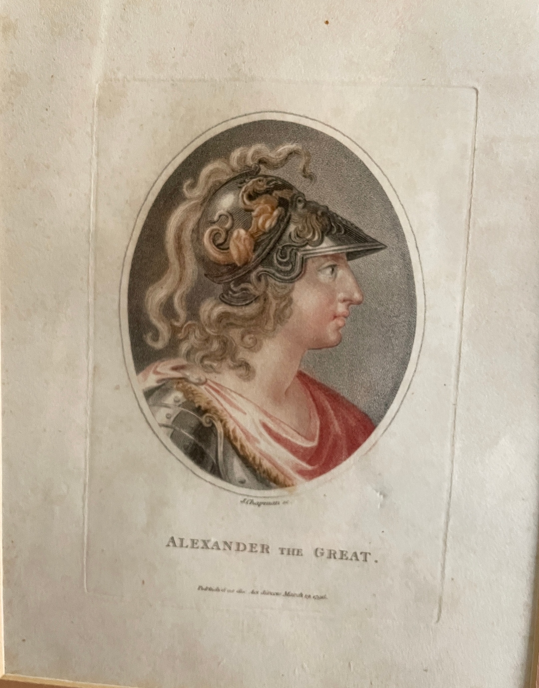 Vintage Original 'alexander the Great' Stipple Engraving by John ...